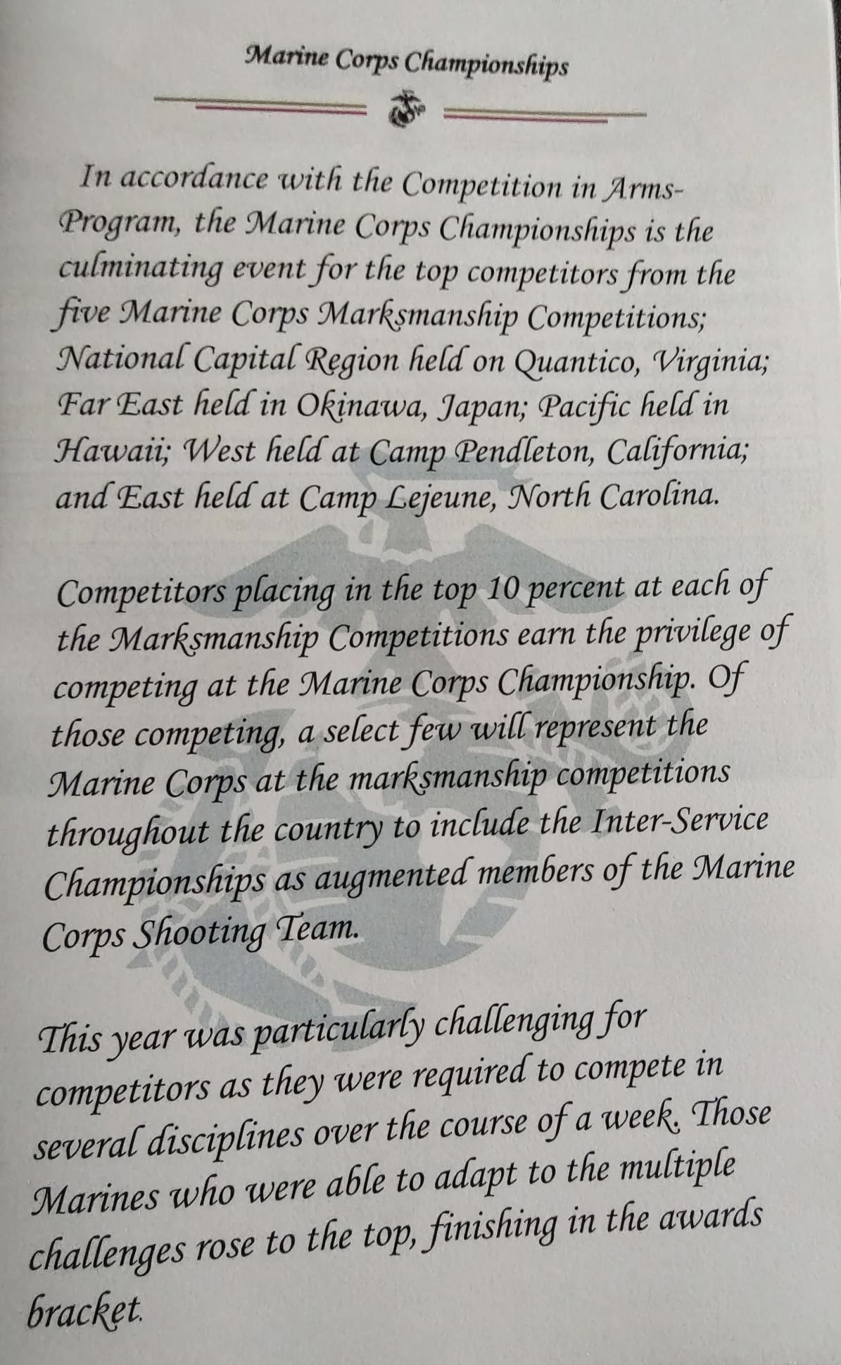 Marine Corps Distinguished Shooters Association – Home of the finest ...